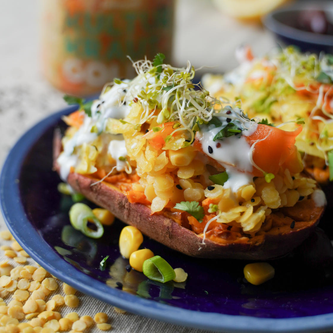 Süßkartoffel-Kumpir mit Kraut | Fairment - Lass Mikroben toben