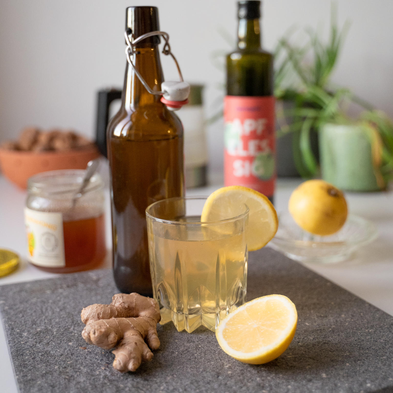 Switchel Rezept - Ingwerwasser mit Apfelessig | Fairment